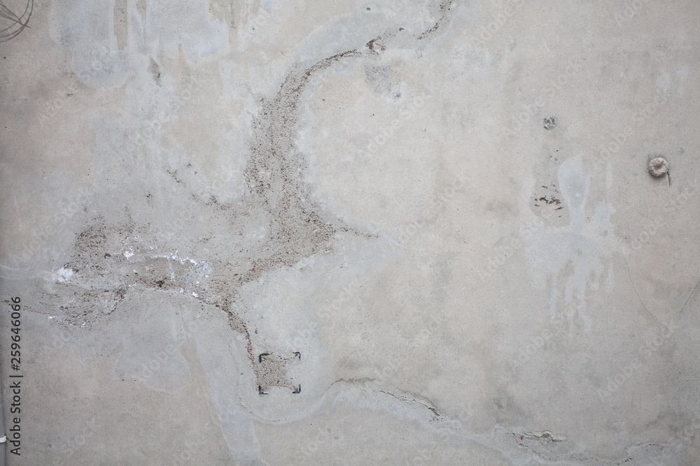 Formwork traces on concrete. Repair and construction or constructing ...
