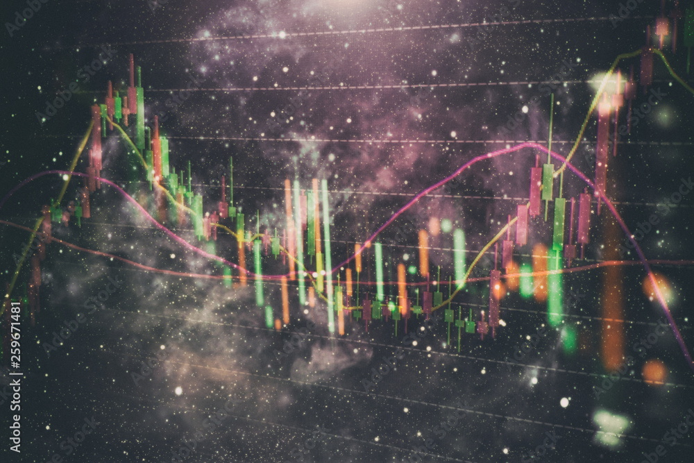 Candle stick graph chart of stock market investment trading. The Forex ...