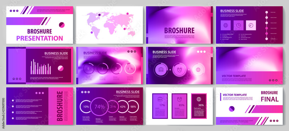 This template is the best as a business presentation, used in marketing ...