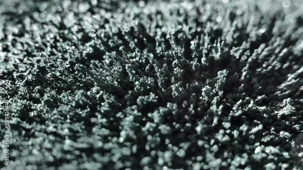 The magnetic field affects iron shavings and powder. Magnet and ...