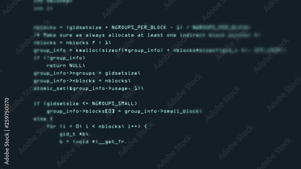 Footage Of Programming Code Abstract Technology Background For Software Developer And Computer