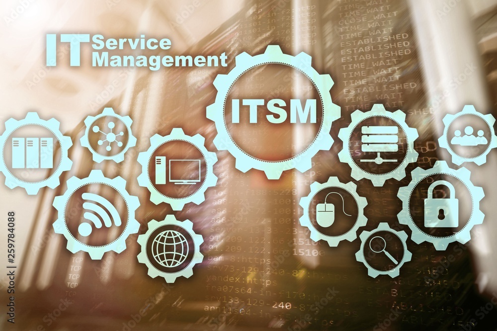 ITSM. IT Service Management. Concept for information technology service ...