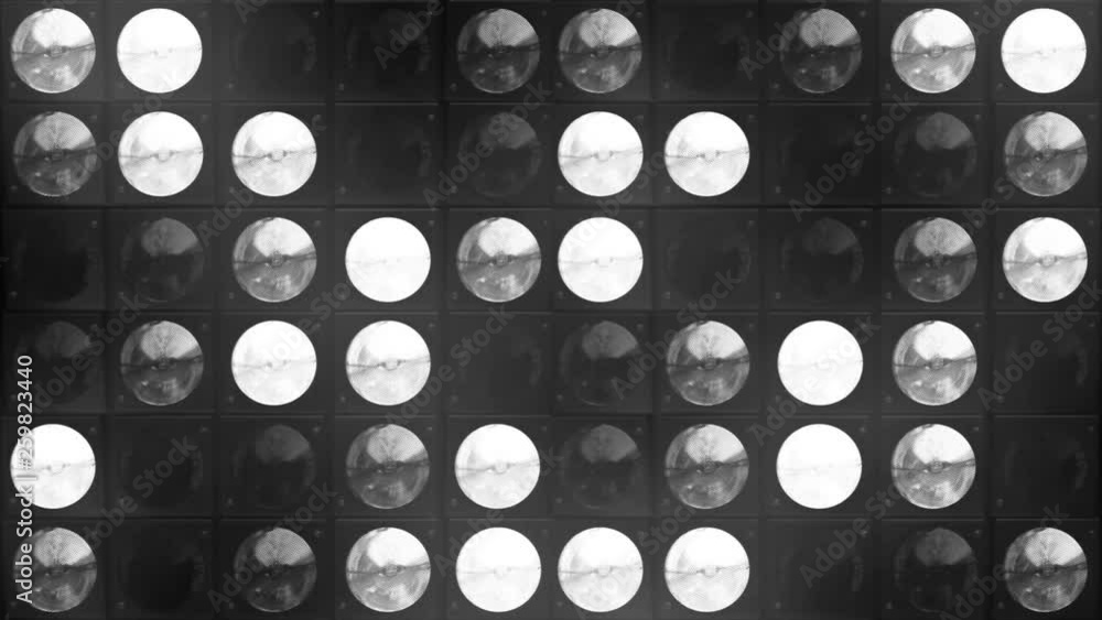 Blinking Wall Par lights flicker glowing ligts motion background design ...