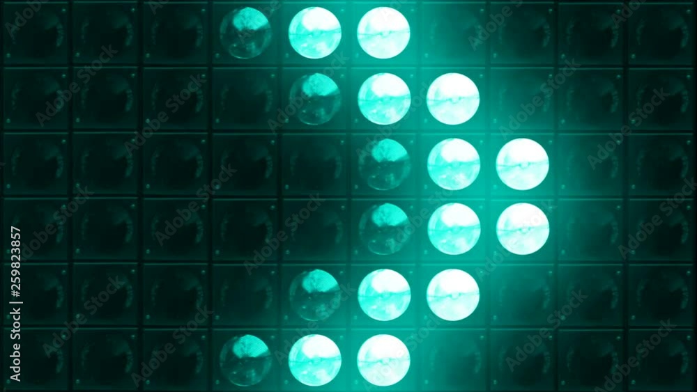 Blinking Wall Par lights flicker glowing ligts motion background design ...