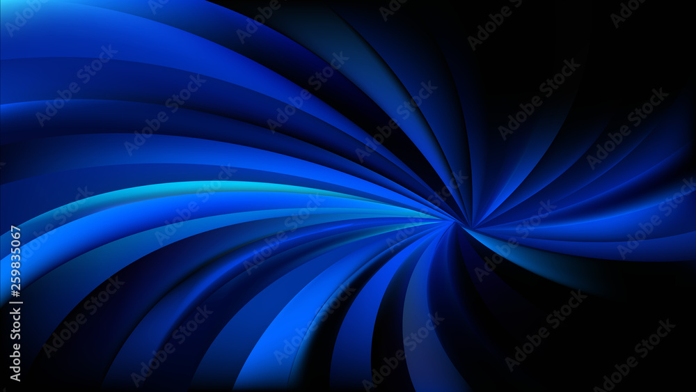 Cool Blue Spiral Rays Background Illustration Stock Illustration ...