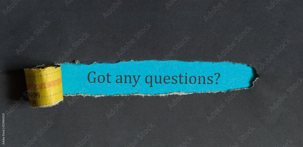 Got any questions? - a communication concept Stock Photo | Adobe Stock