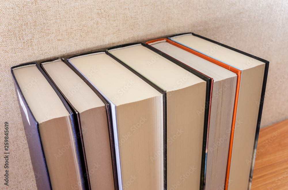 many books for background Stock Photo | Adobe Stock