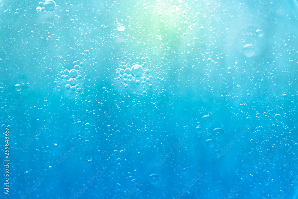 Air bubbles in the water background.Abstract oxygen bubbles in the sea ...