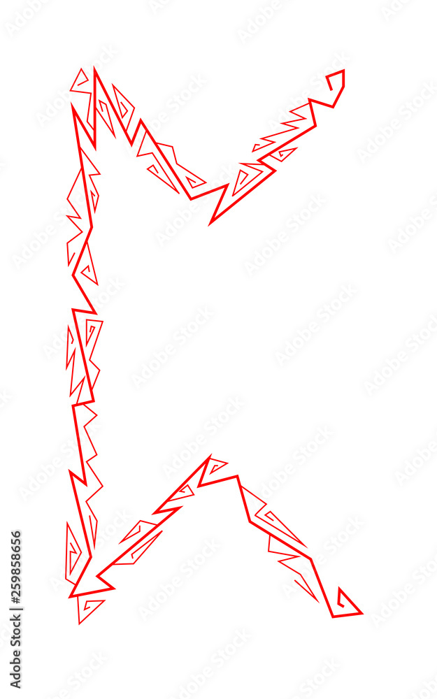 Rune Perth. Ancient Scandinavian runes. Runes senior futarka. Magic ...