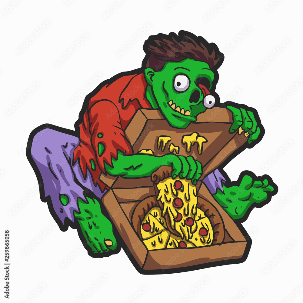 Zombie Eating Human Animated