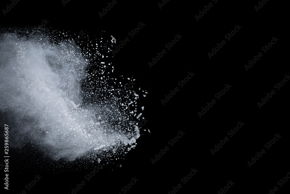 abstract powder splatted background,Freeze motion of color powder ...
