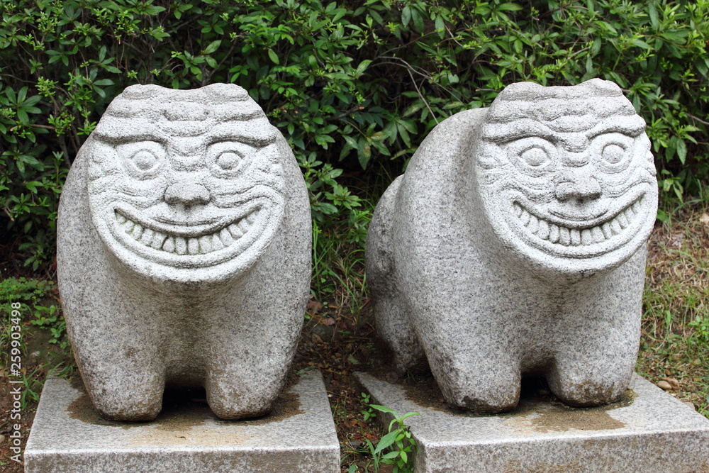 Haechi (lion-like creature, symbol of Seoul Stock Photo | Adobe Stock