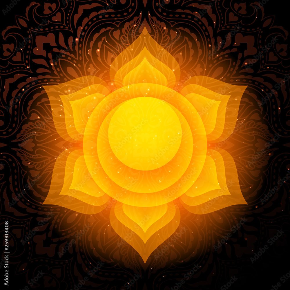 Swadhisthana chakra colorful symbol icon. Sacral Chakra. Stock Vector ...