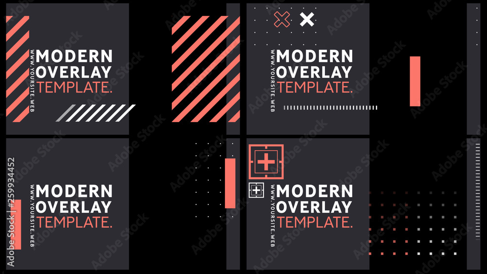 Modern Overlay Frame Title Stock Template | Adobe Stock