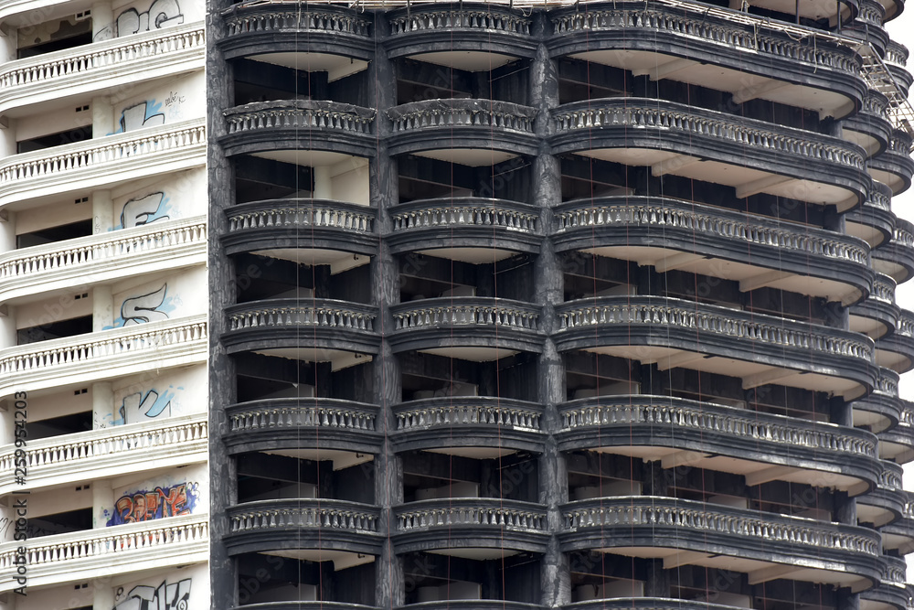 dangerous abandoned building is a destination for urban explorers ...