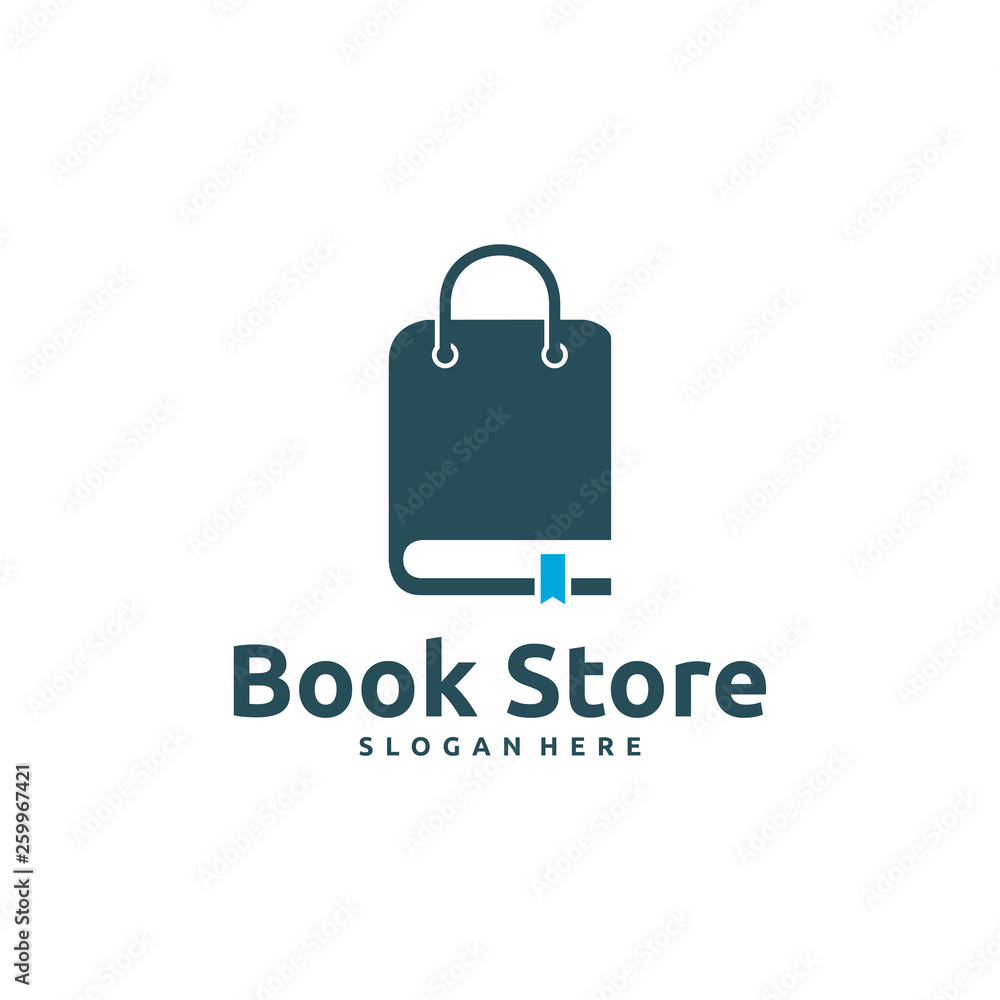 Book Store logo designs concept vector, Book Shop logo symbol Stock ...