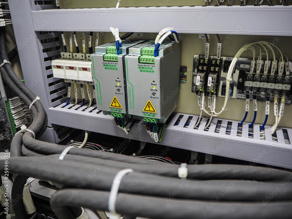 Diode module of DCS systems in power plant. Stock Photo | Adobe Stock