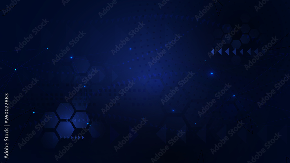 Dark blue abstract geometric futuristic digital hi technology concept ... Dark blue abstract geometric futuristic digital hi technology concept ...