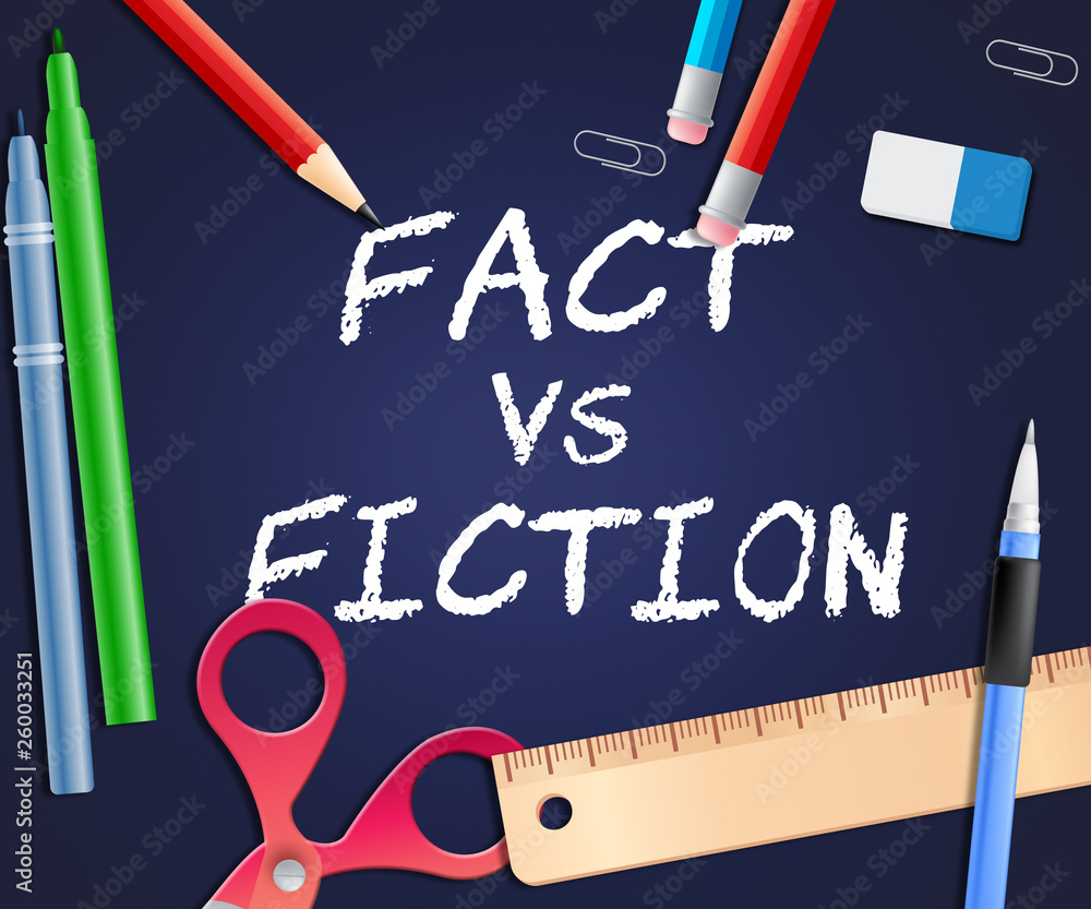Fact Vs Fiction Words Represents Authenticity Versus Rumor And ...
