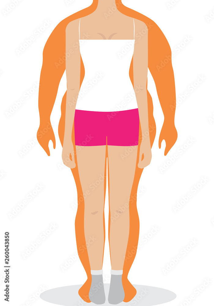BMI or Body Mass Index Infographic Chart.Vector illustration. Stock ...