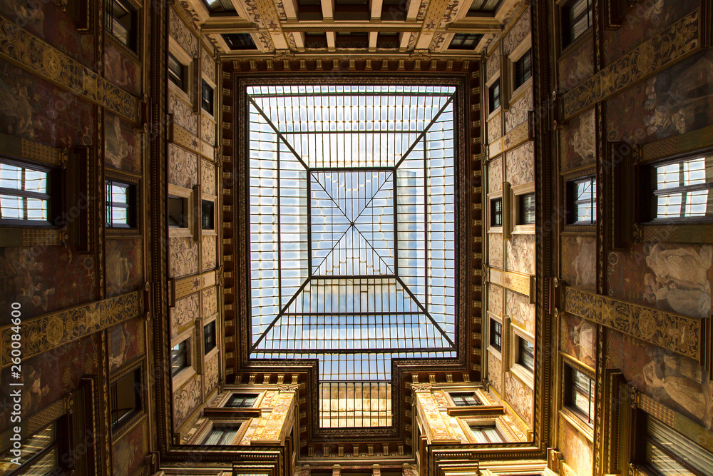 The glass roof Galleries Alberto Sordi - the oldest shopping center in ...