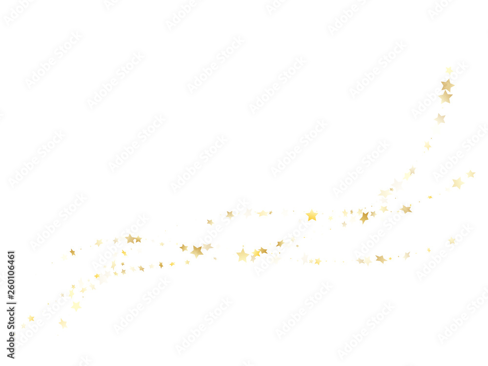 Flying gold star sparkle vector with white background. Stock Vector ...