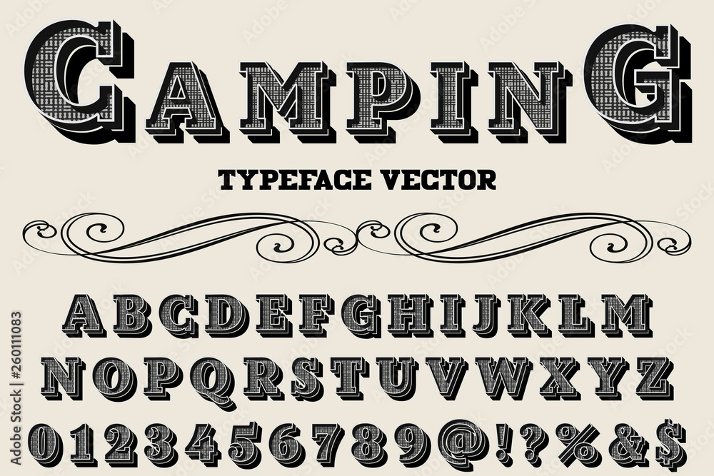 Font alphabet Script Typeface handcrafted handwritten vector label ...