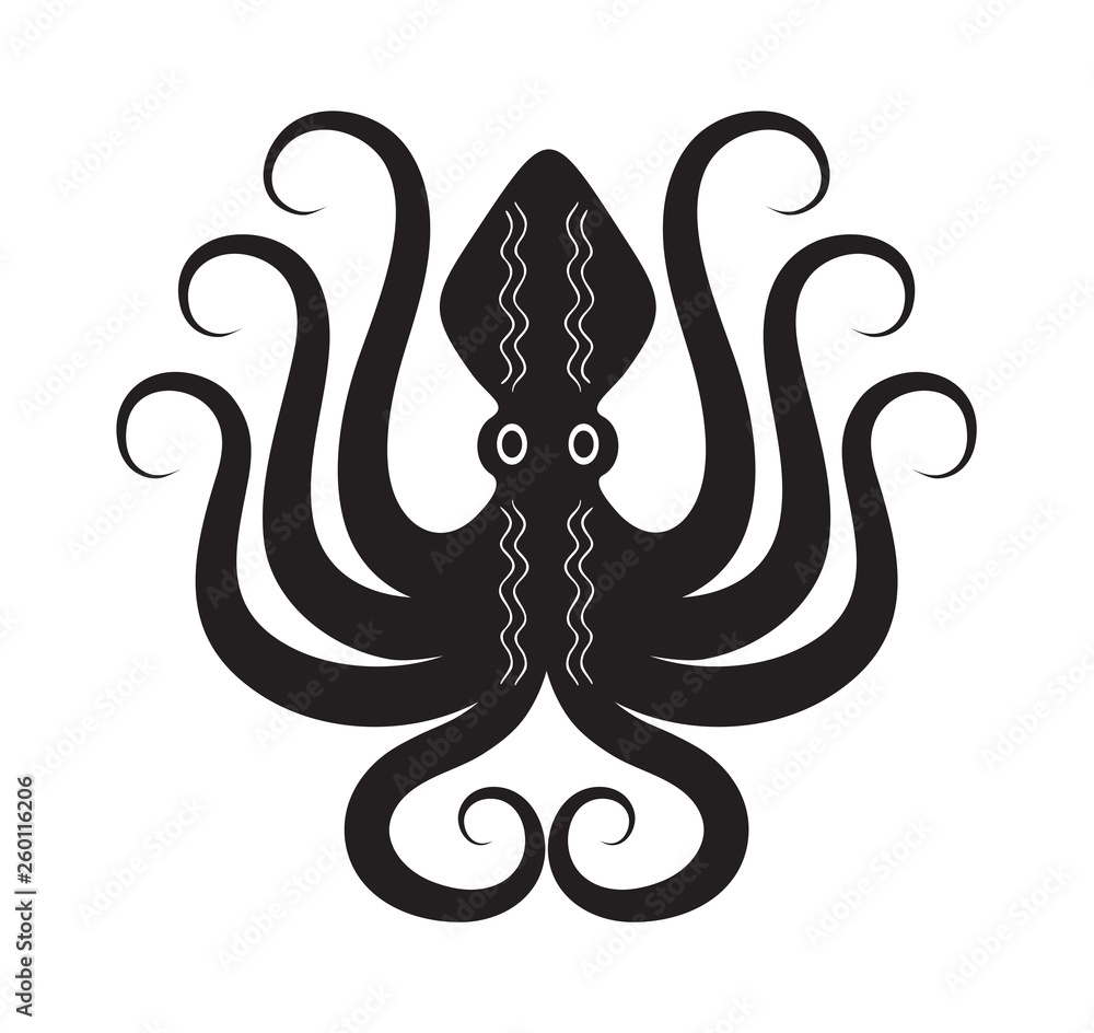 Octopus ancient greek style tribal design Illustration Stock | Adobe Stock