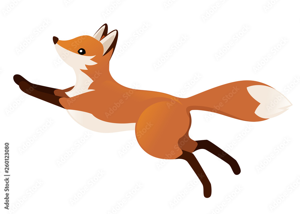 Red Fox Jumping