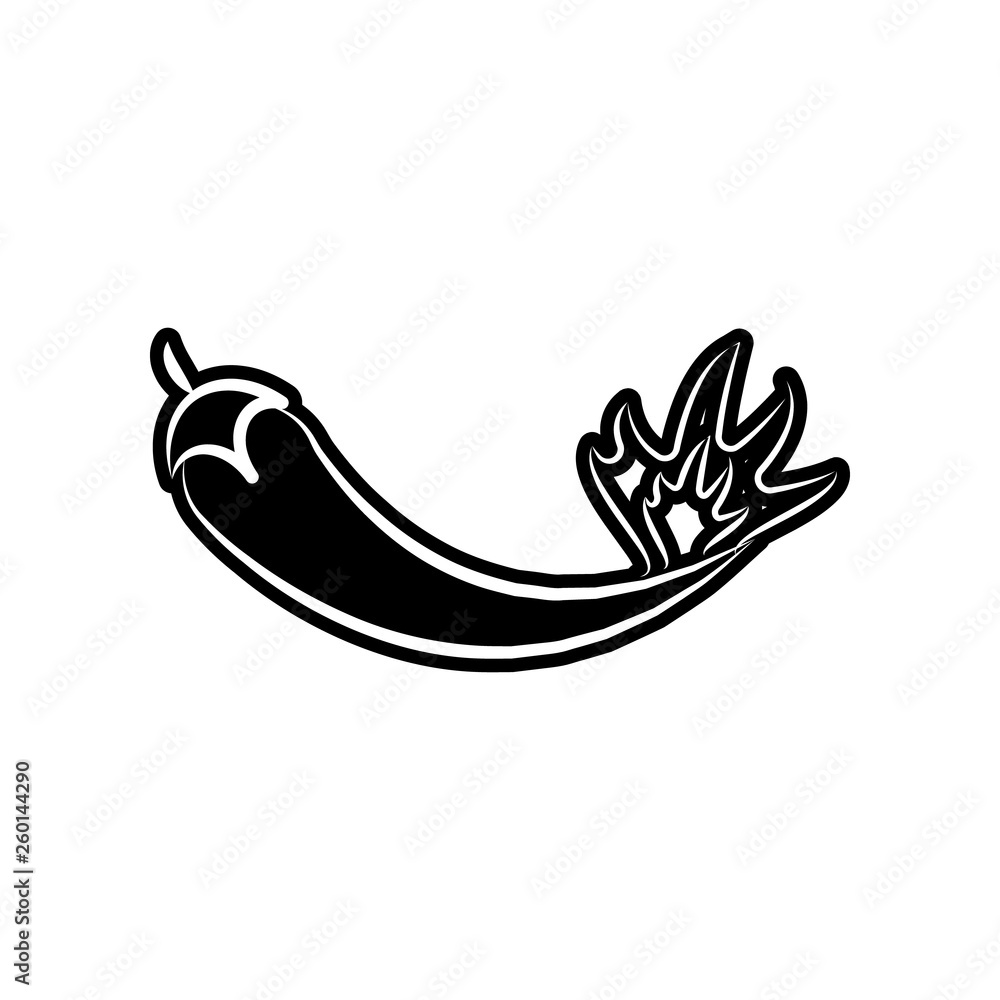 Chili pepper icon. Element of dia de muertos for mobile concept and web ...