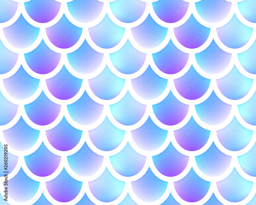 Mermaid tail foil texture effect background. Vector iridescent neon ...