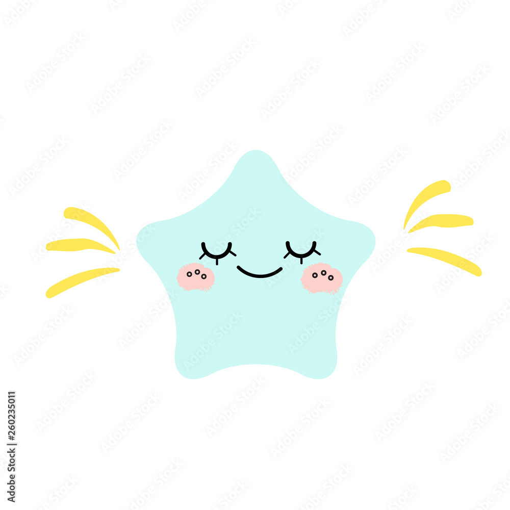 Cute star. vector illustration for kids and children Stock Vector ...