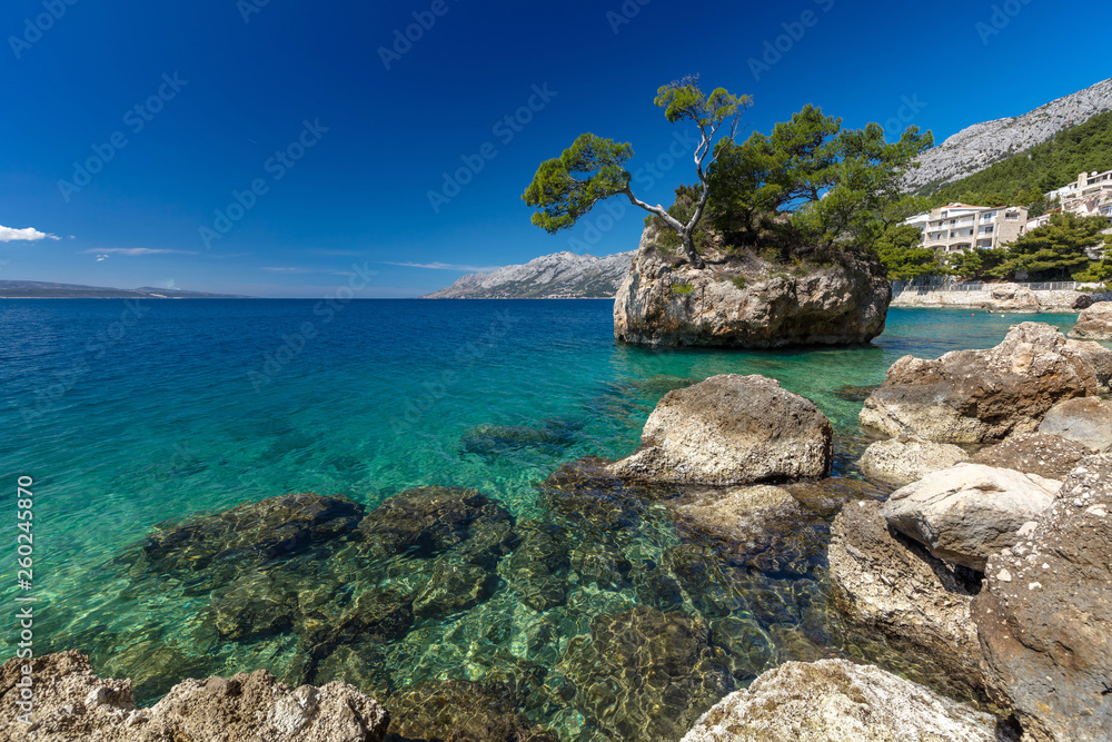 Symbol of Brela Croatia Stock Photo | Adobe Stock