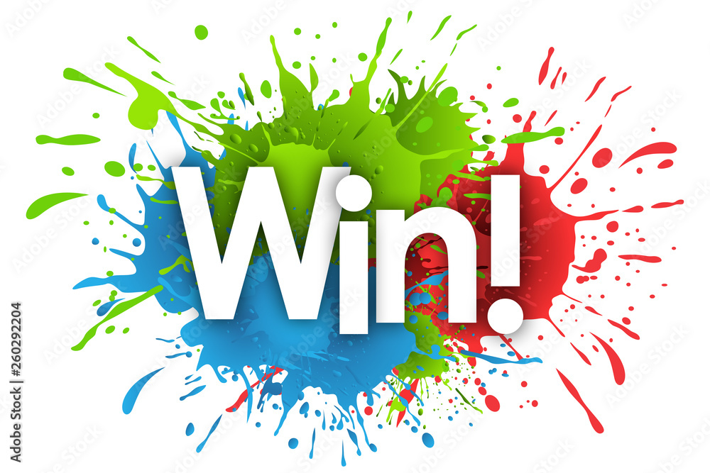 win word and splashs Stock Illustration | Adobe Stock