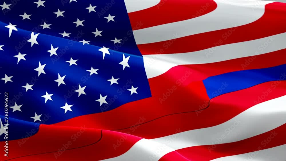 First Responder Flag Wave Loop waving in wind. Realistic Emergency ...