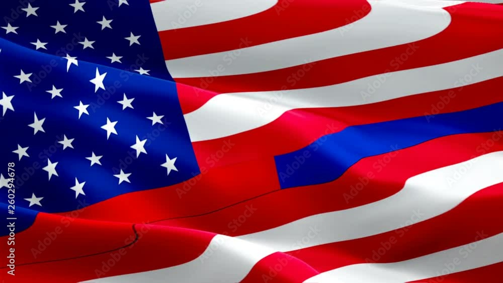 First Responder flag video waving in wind. Realistic Emergency medical ...