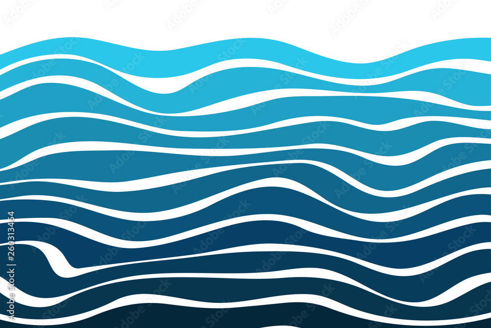 Curved line background with beautiful water waves that look modern ...