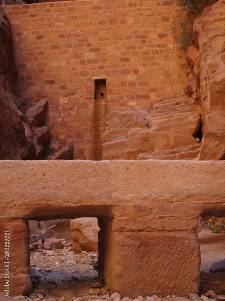 Petra; Raqmu - historic ruins of the ancient, rock city of the Nabatean ...