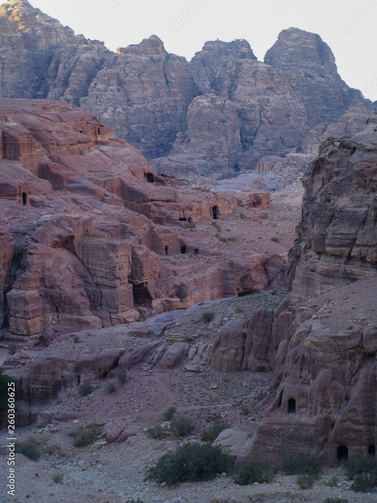 Petra; Raqmu - historic ruins of the ancient, rock city of the Nabatean ...