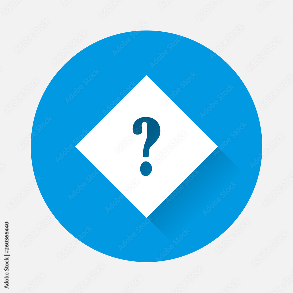 Vector neon light icon question mark in a rhombus. Punctuation mark ...