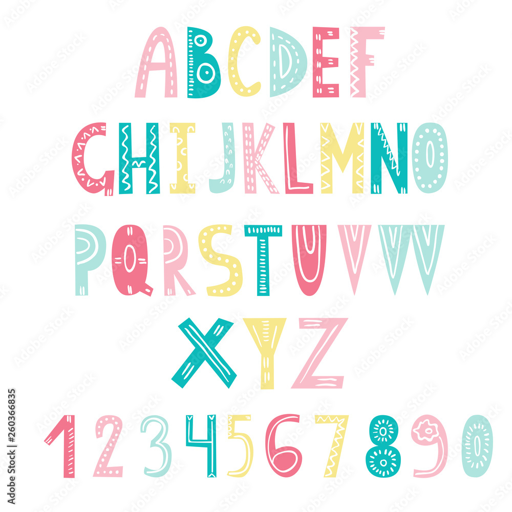 Girly Letters Design