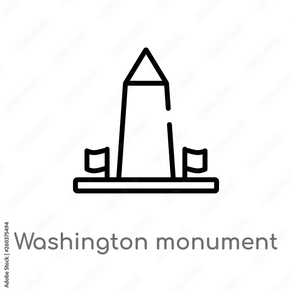 Washington Monument Outline