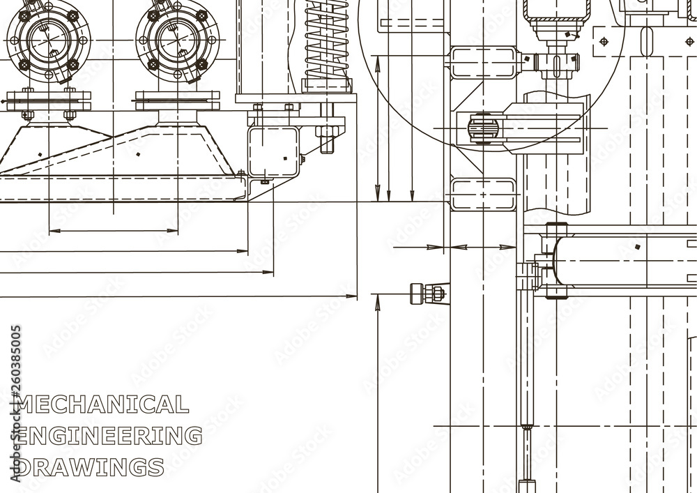 Machine-building industry. Mechanical engineering drawing. Instrument ...