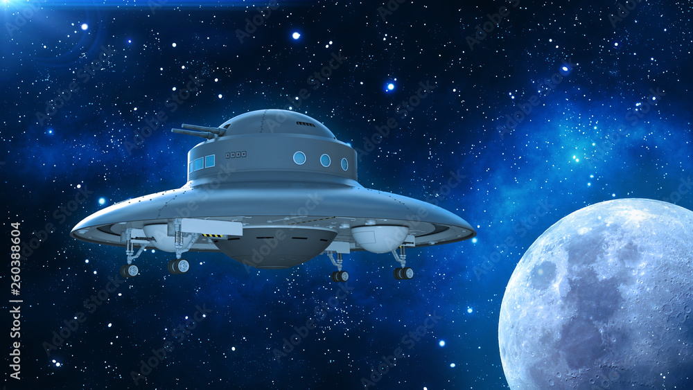 Retro Alien Spaceship