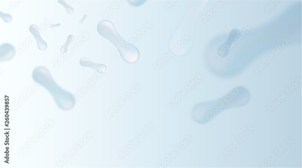 Probiotics bacteria vector illustration. Biology, science background ...