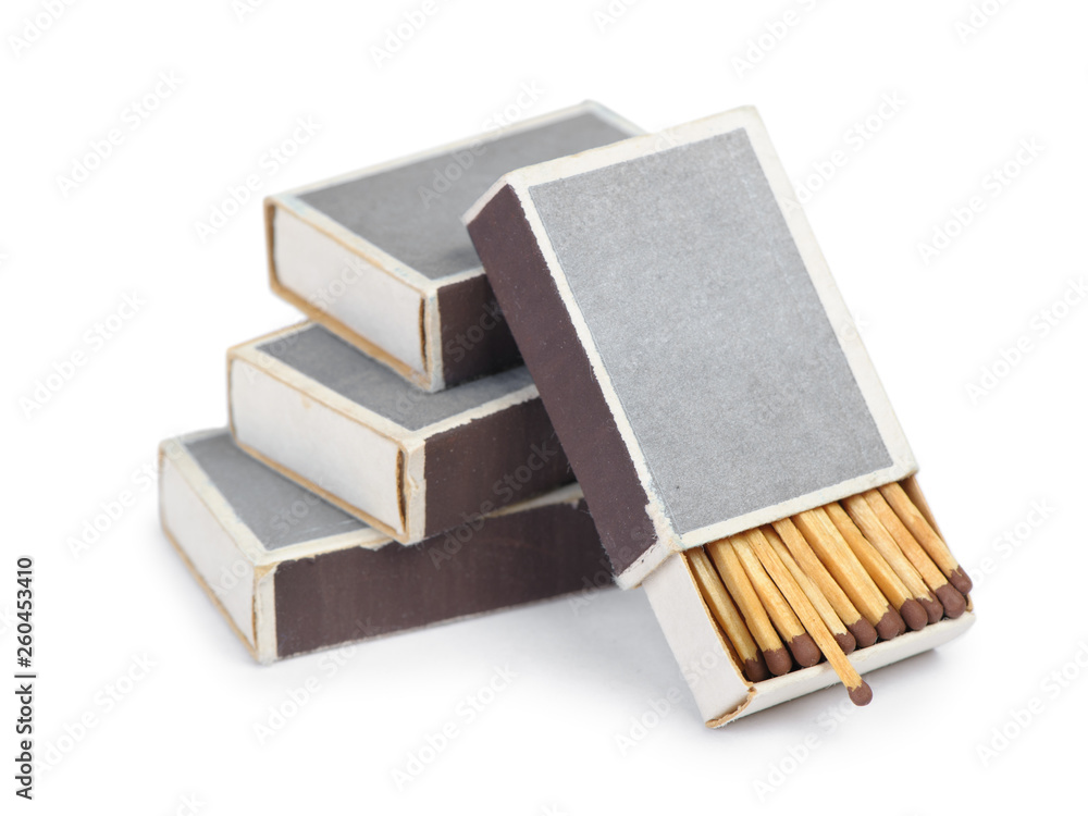Group of matchboxes isolated Stock Photo | Adobe Stock