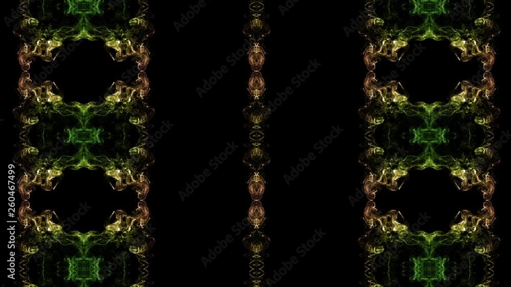 Abstract particles background. 4k luminous particles move in liquid ...