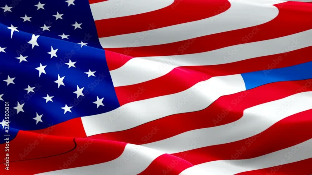 EMERGENCY SERVICE waving flag. National 3d police, firefighters, 911 ...