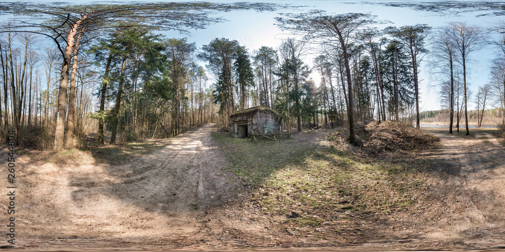 full seamless spherical hdri panorama 360 degrees angle view near stone ...