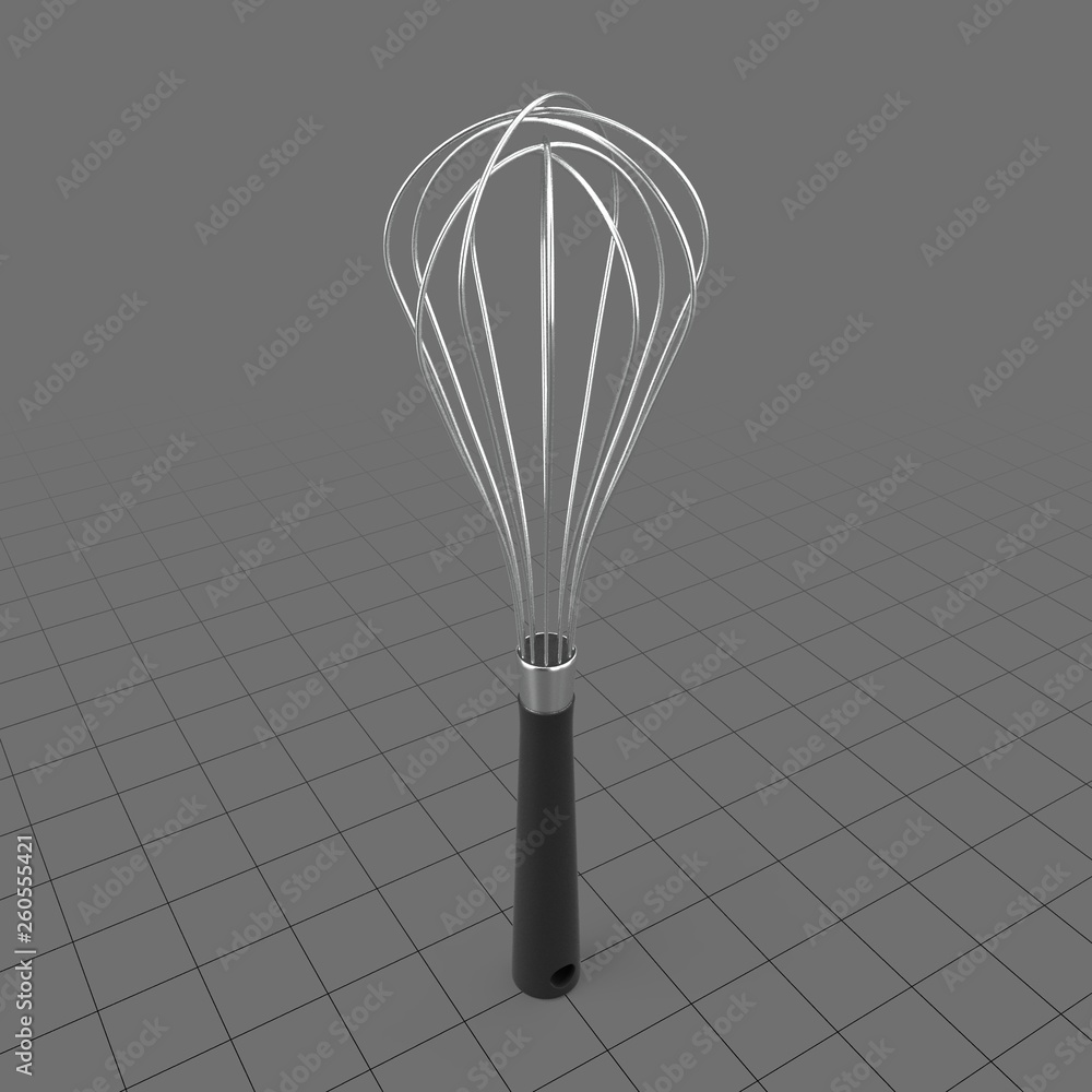 Kitchen wire whisk Stock 3D asset | Adobe Stock